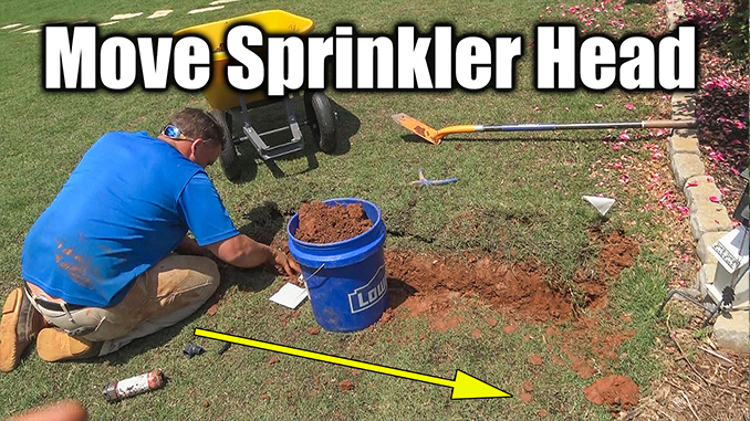 How to Move a Sprinkler Head Around the House
