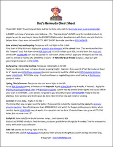 Bermuda Lawn Calendar 2021 Bermuda Grass Care